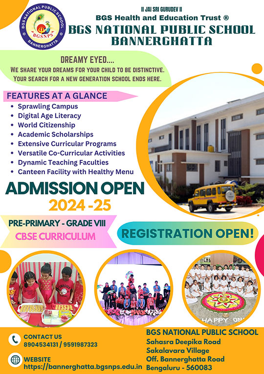 BGS NATIONAL PUBLIC SCHOOL, Bannerghatta – BGS NATIONAL PUBLIC SCHOOL ...